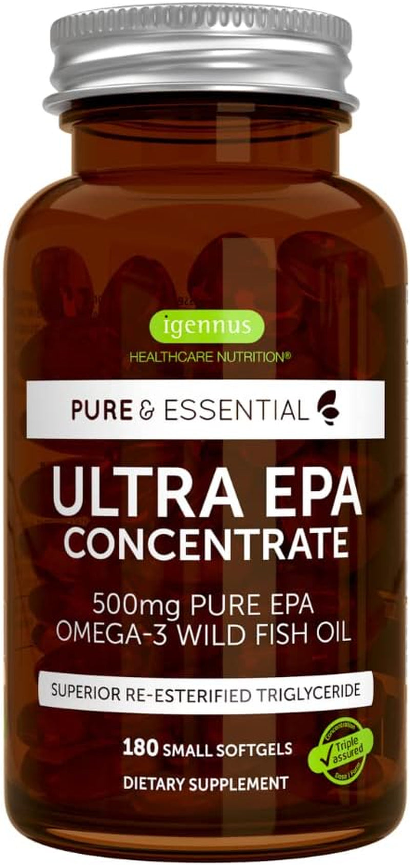 Pure & Essential Ultra Pure EPA, Non-Gmo Omega-3 Concentrate 500 Mg, W – SuppsWorld