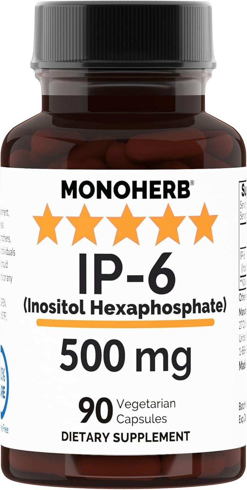Ip-6 Inositol Hexaphosphate 500 Mg per Capsule - 90 Veg Capsules ...