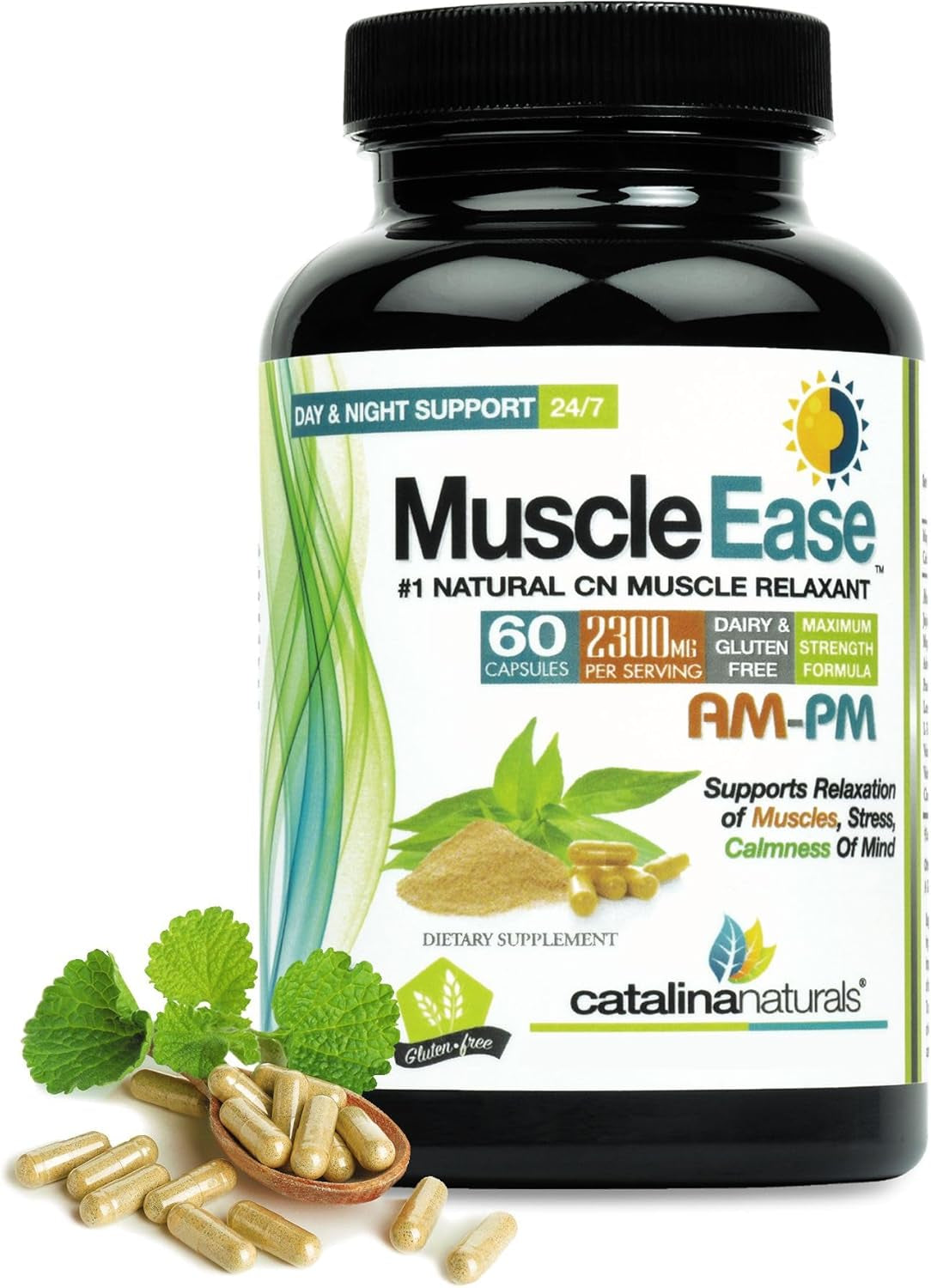 Pack of 2 - Muscle Ease Day or Night 24/7 2,300Mg Maximum Strength wit ...