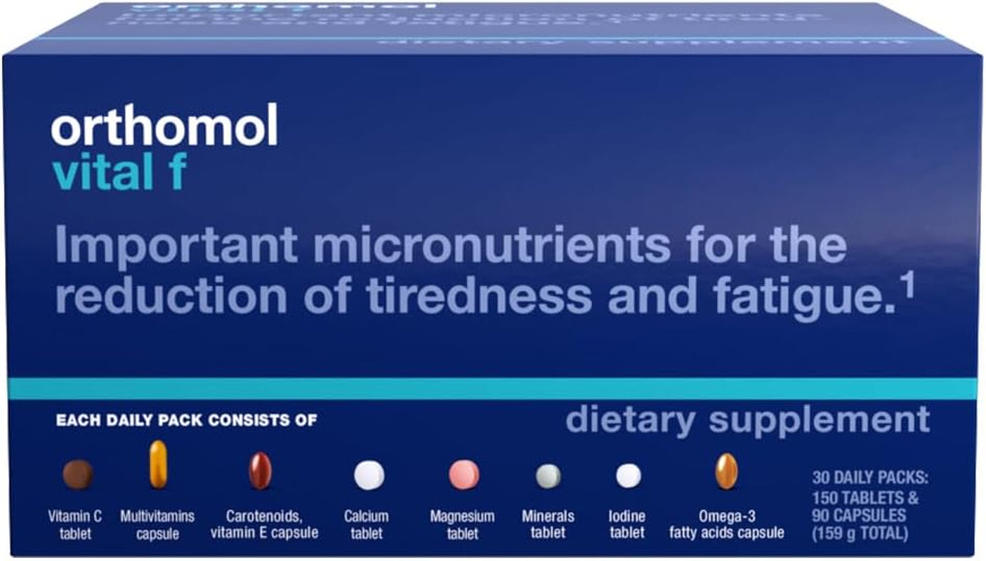 Orthomol Vital F Tablet Packets, Women'S Multivitamin, 30-Day Supply ...