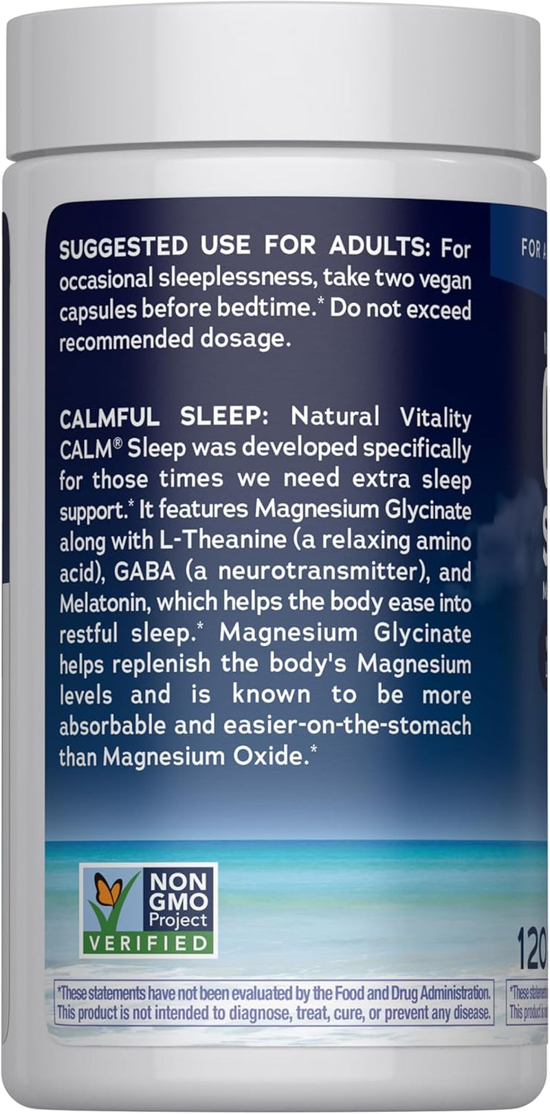 Natural Vitality Calm Sleep, Melatonin & Magnesium Citrate, Sleep Aid ...