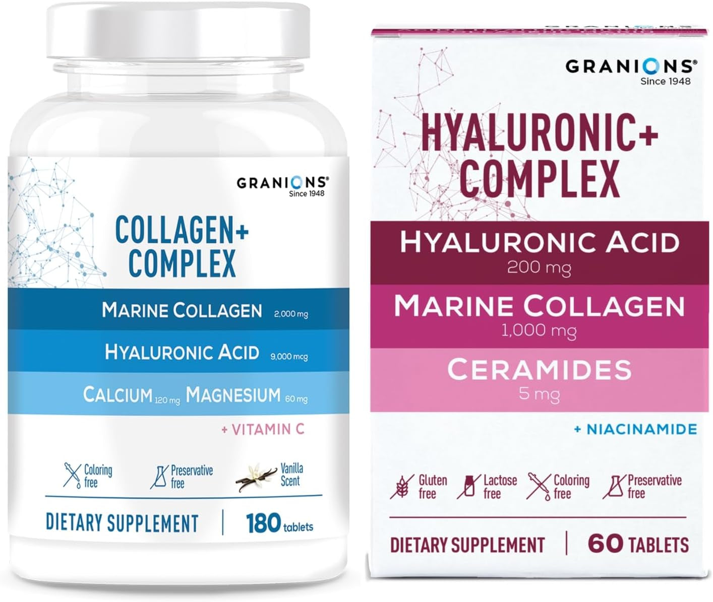 Collagen Complex Calcium Magnesium and Collagen Hyaluronic Complex Wel ...