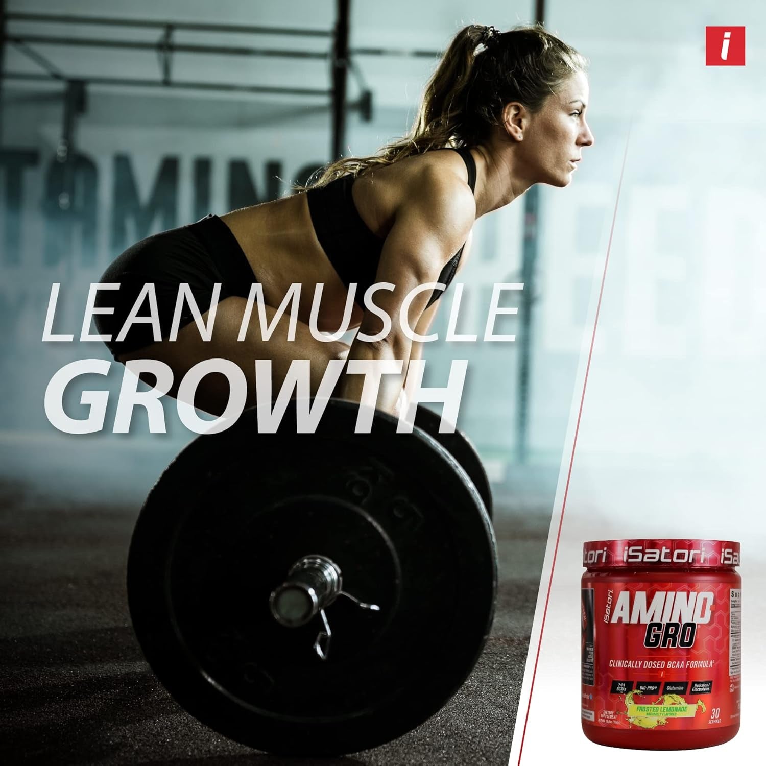 Isatori Amino-Gro BCAA Powder, Branched Chain Amino Acids with Glutami ...