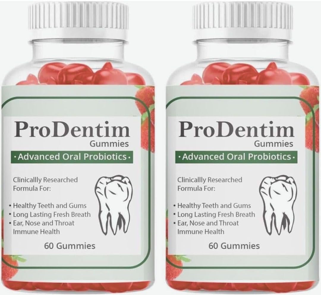 2-Pack Prodentim Dental Supplement Gummies for Teeth and Gums, 120 Gum ...