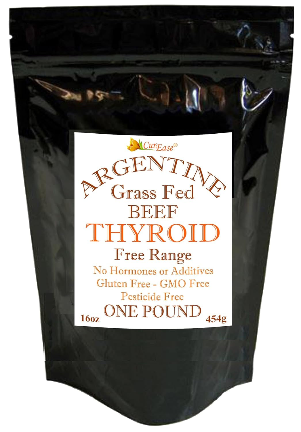 Curease Beef Thyroid Powder - Argentine Grass Fed & Finished (16Oz) Po ...