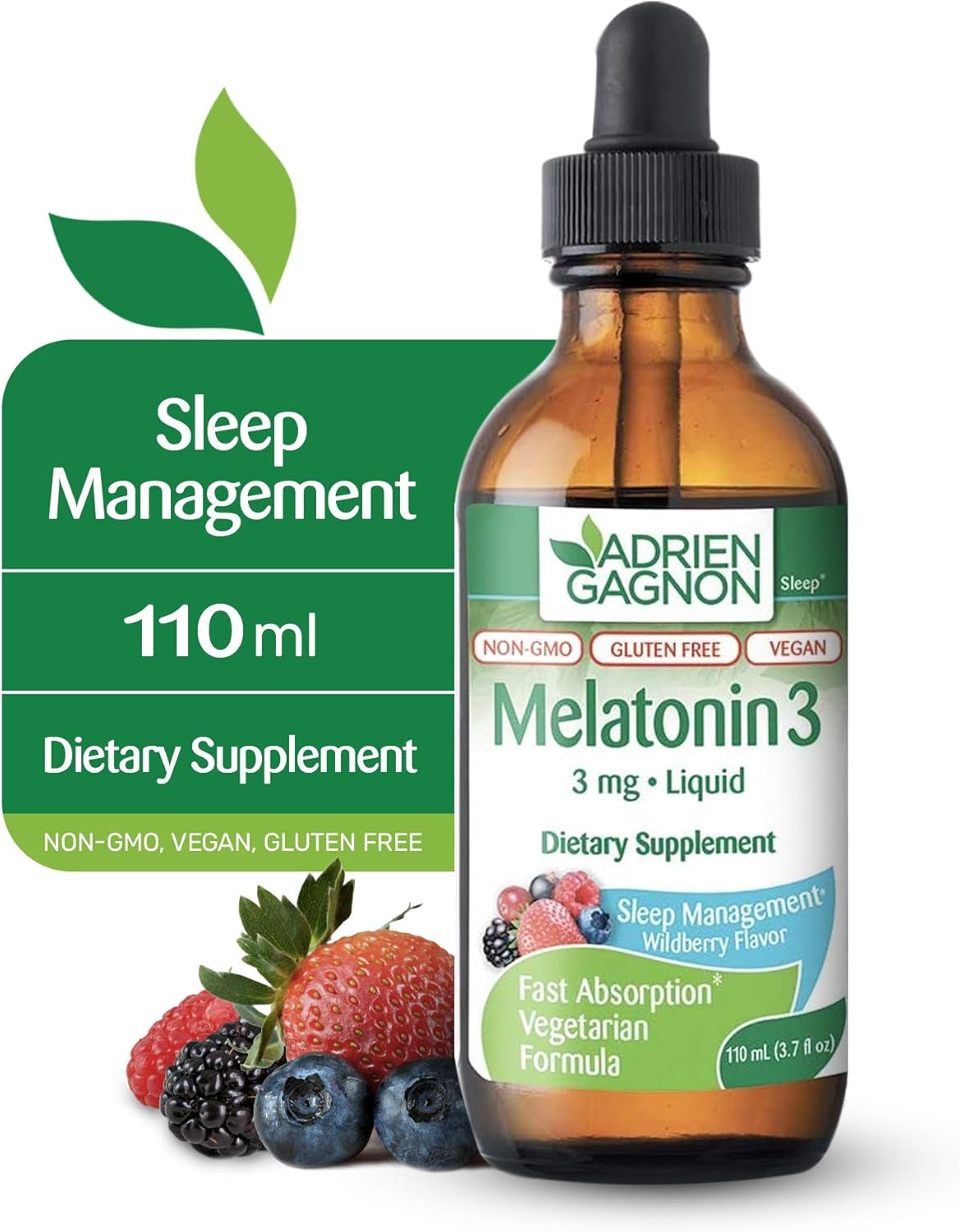 Liquid Melatonin 3Mg, Vegan Melatonin Drops for Calm Rest Support, Wil ...