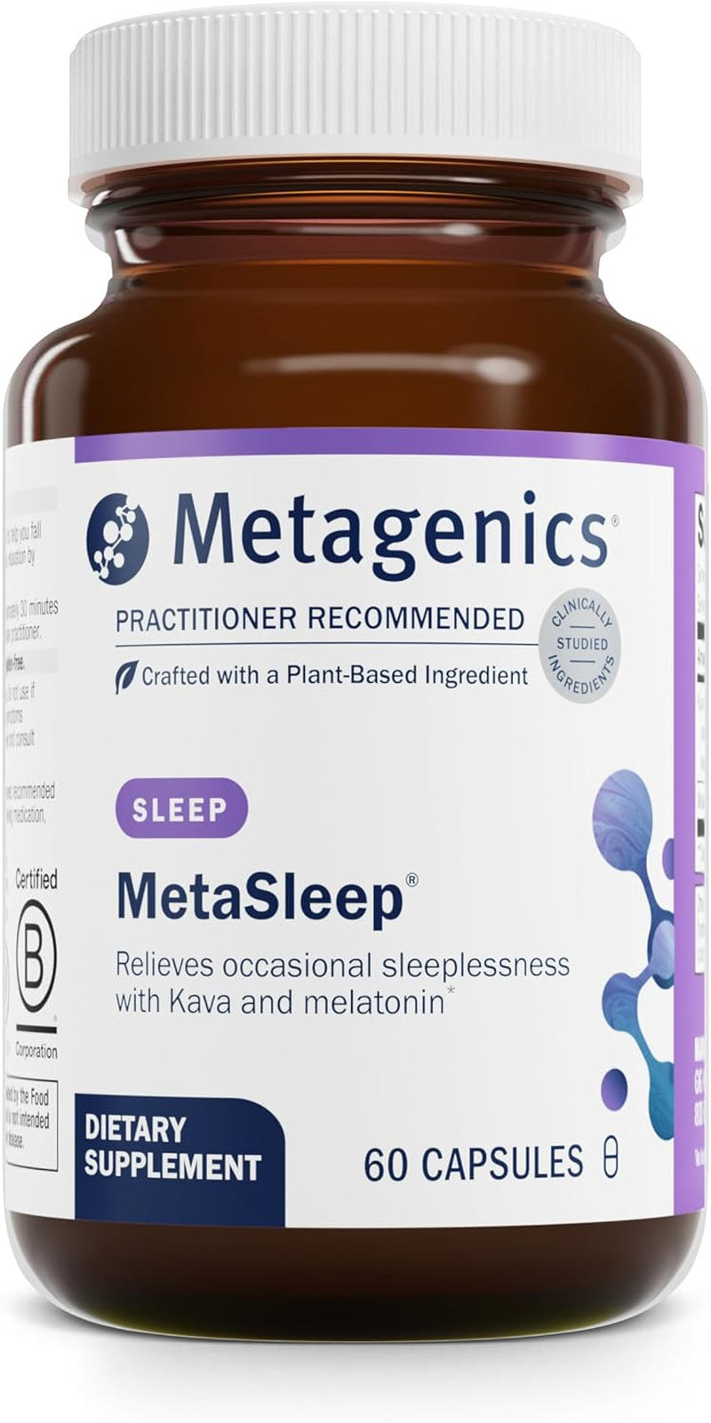 Metagenics - Metasleep - Dual-Phase Melatonin with Kava Sleep Suppleme ...